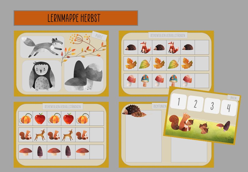 HERBST BUNDLE 3 tolle Lern- und Spielmaterialien zum Thema Herbst ...
