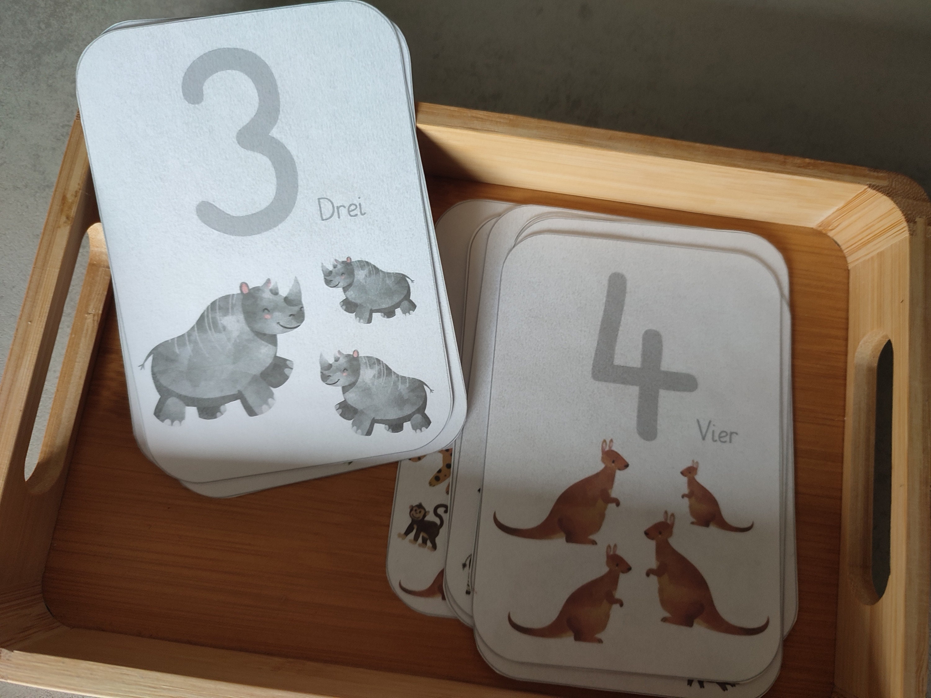 Numbers 1-10 Flashcards Wild Animals, Flashcards Numbers, Learning to ...
