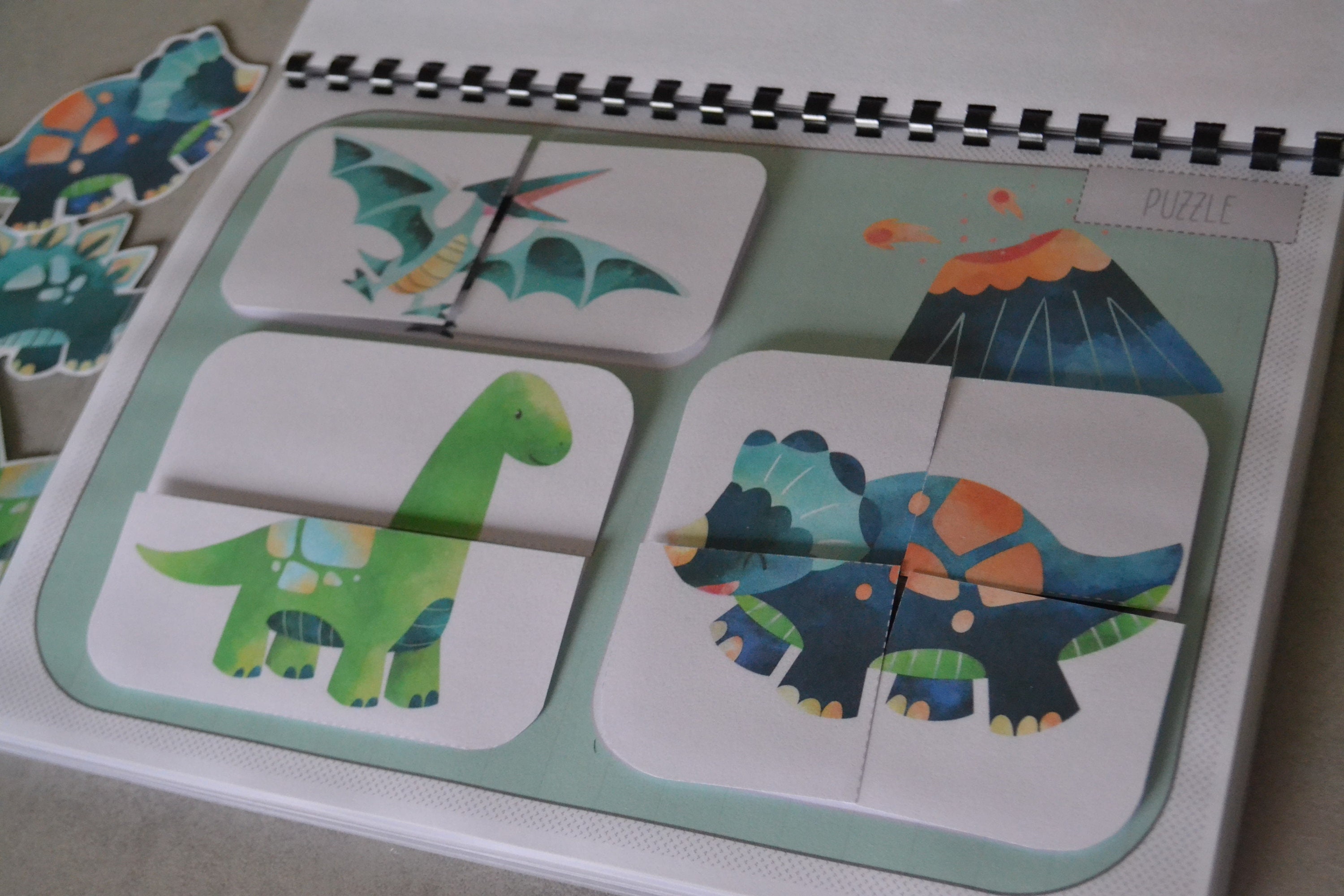 Dinosaur PDF Download Learning Folder, Velcro Folder, Busy Book ...