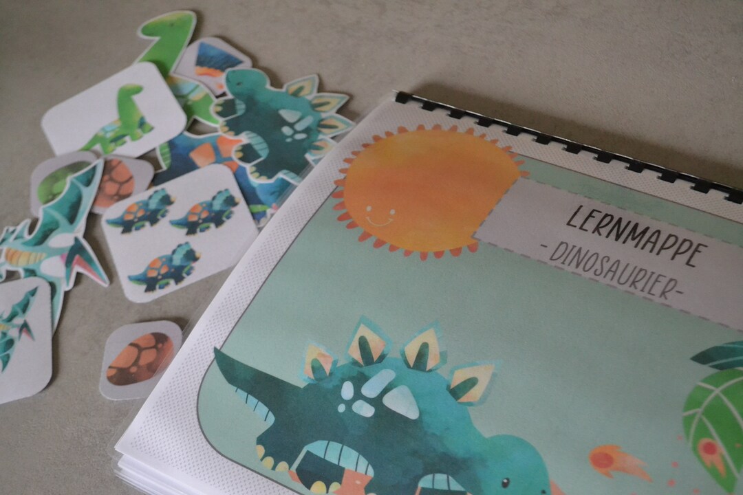 Dinosaur PDF Download Learning Folder, Velcro Folder, Busy Book ...