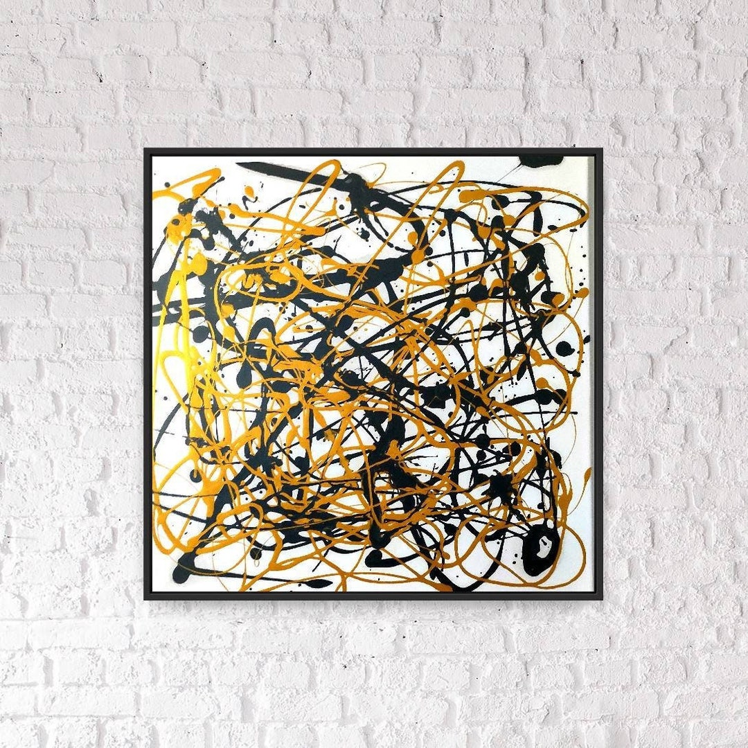 Pulchritudo / Pollock style painting on canvas / Creative - Etsy.de