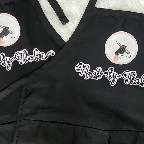 Nail Tech Custom Aprons - Etsy