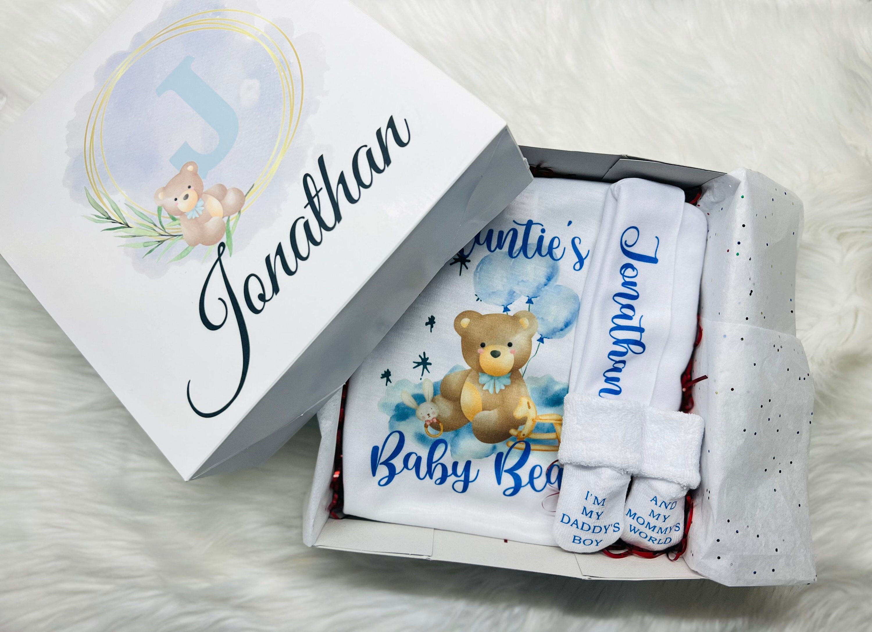 Personalized Baby Box Set.personalized Baby Shower Gift.auntie - Etsy