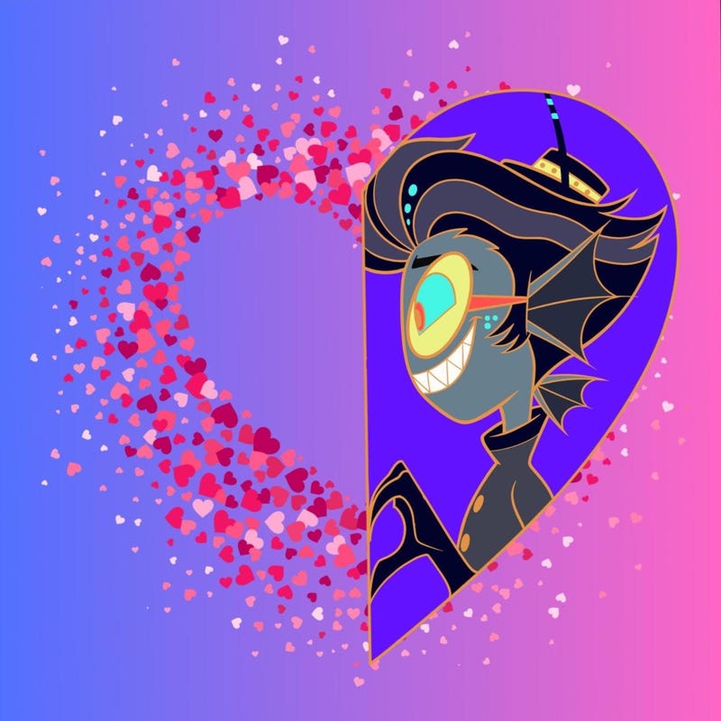 Hazbin Hotel Baxter Pin - Etsy UK