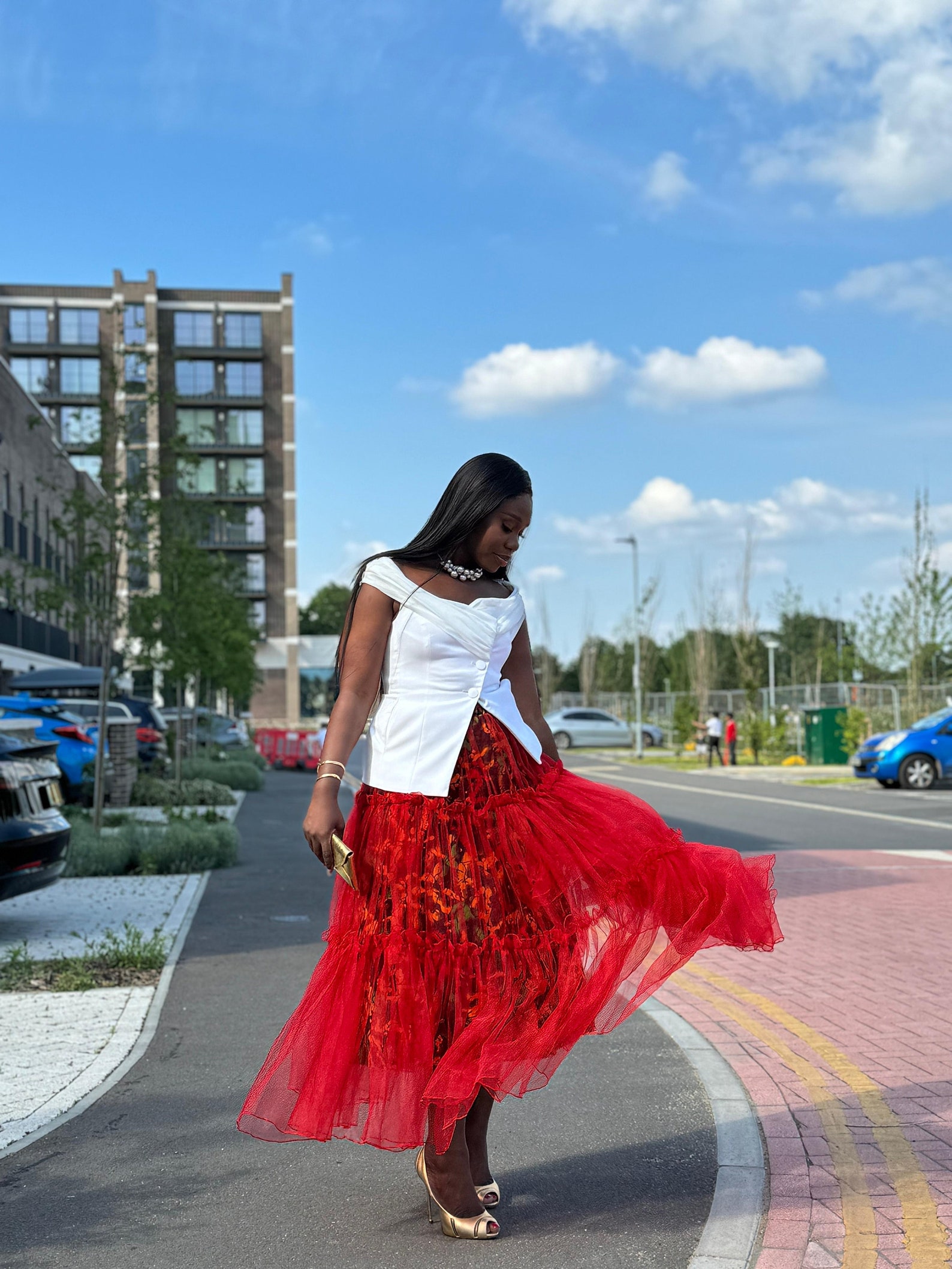 Khosi Ankara Maxi Skirt With Elastic Waist—african Print Net Skirt ...