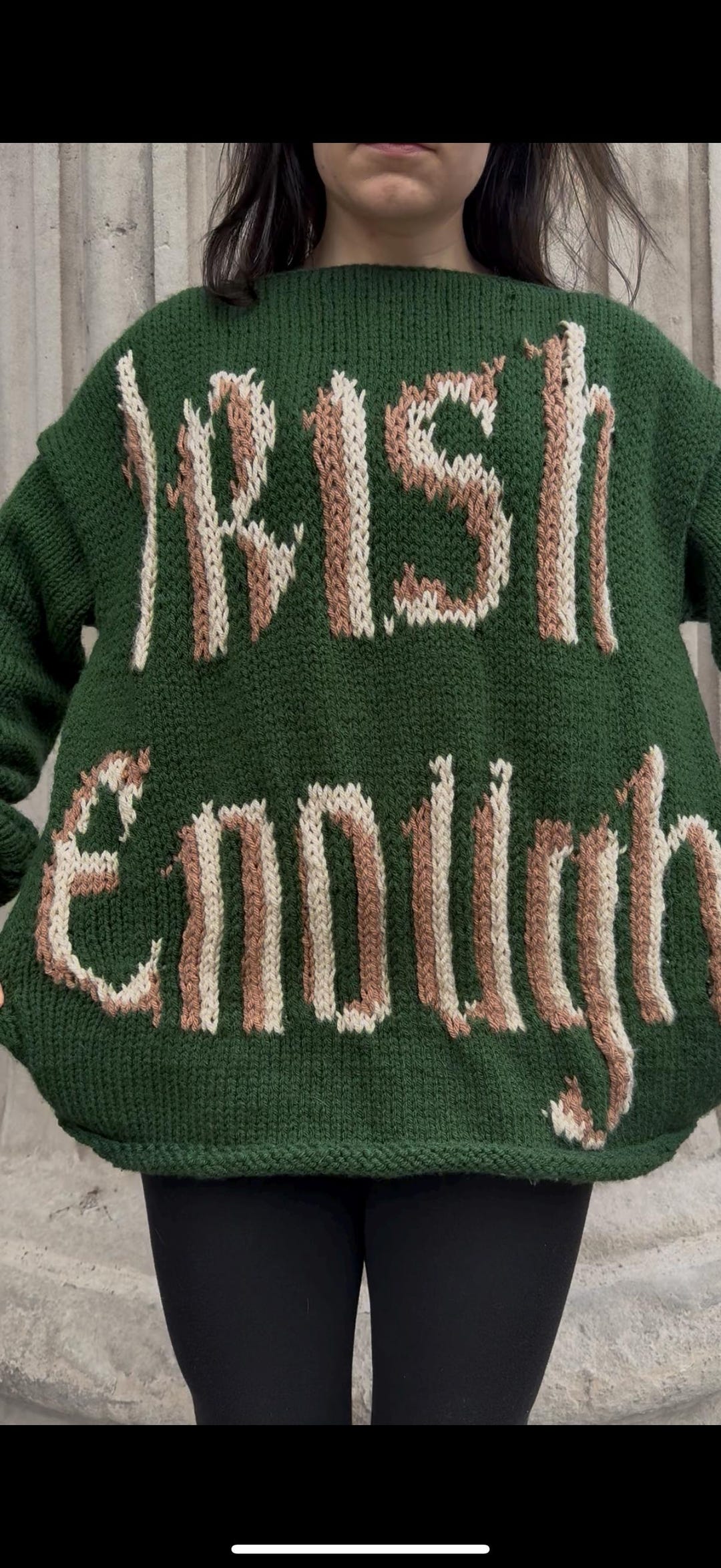 Irish Enough Knit Jumper Pattern PDF - Etsy UK