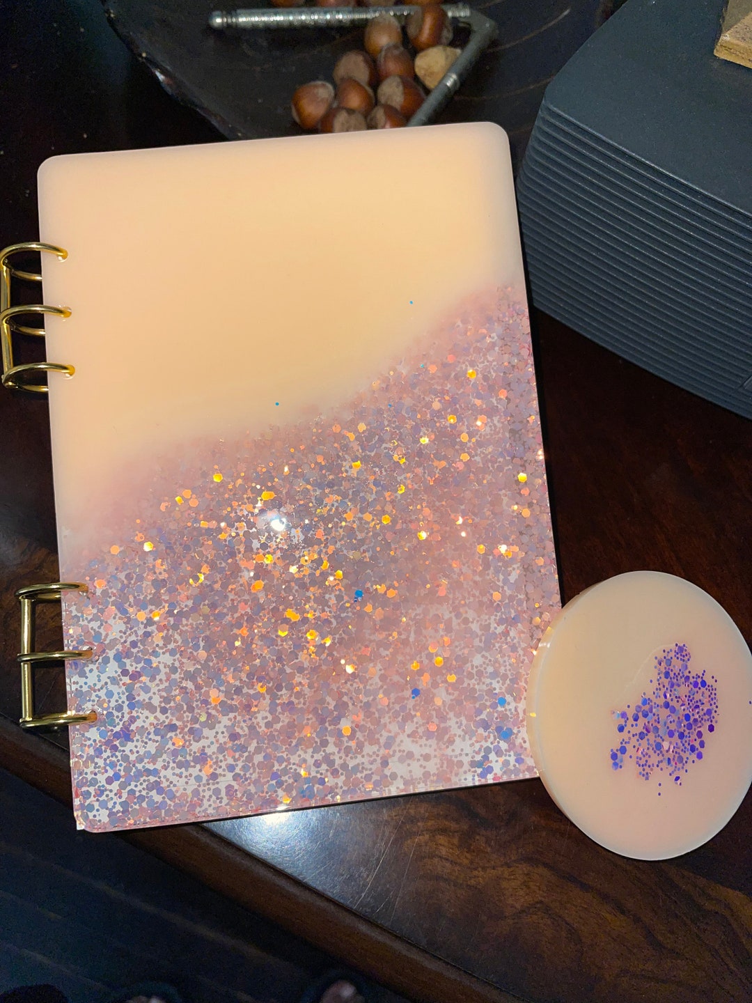 Custom Resin Notebook and Coaster Size A5 - Etsy