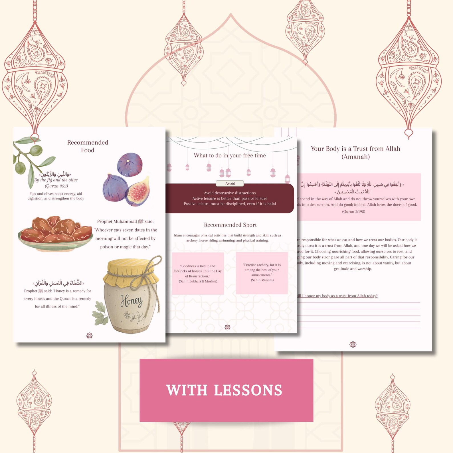 Ramadan Planner 2026 | Islamic Planner PDF | Pink Ibadah Tracker ...