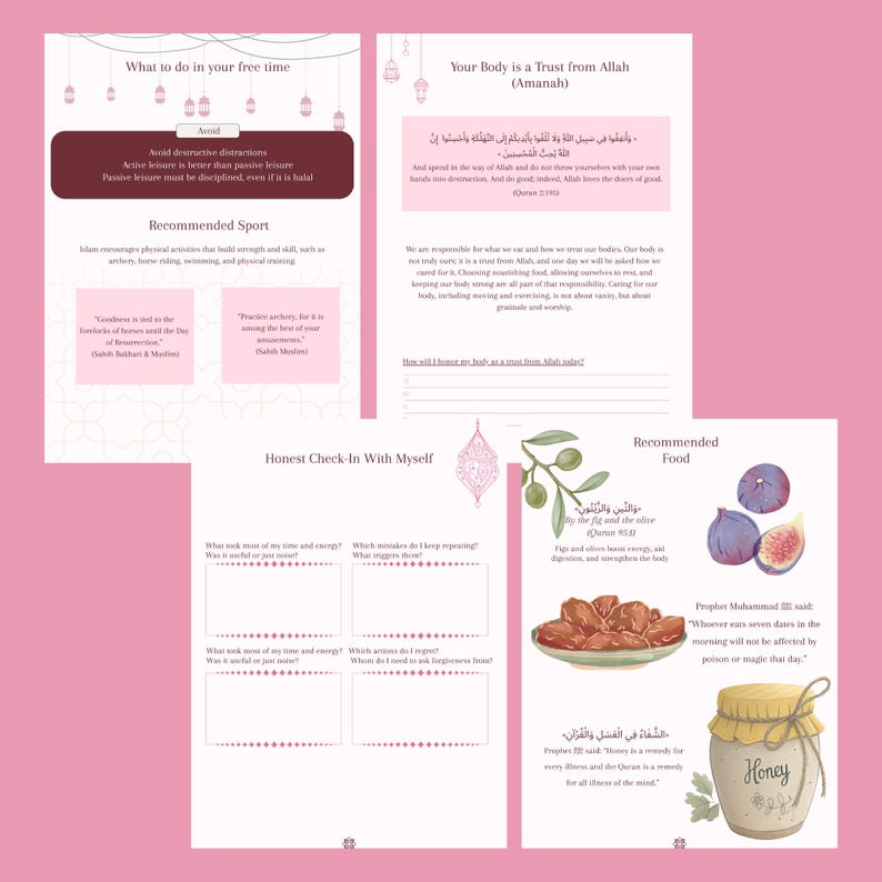 Ramadan Planner 2026 | Islamic Planner PDF | Pink Ibadah Tracker ...