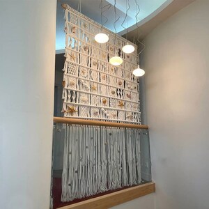 Hanging Shell Art for Nautical Decor or Garden Bohemia Woven - Etsy