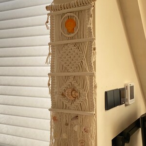 Hanging Shell Art for Nautical Decor or Garden | Bohemia Woven Shell ...
