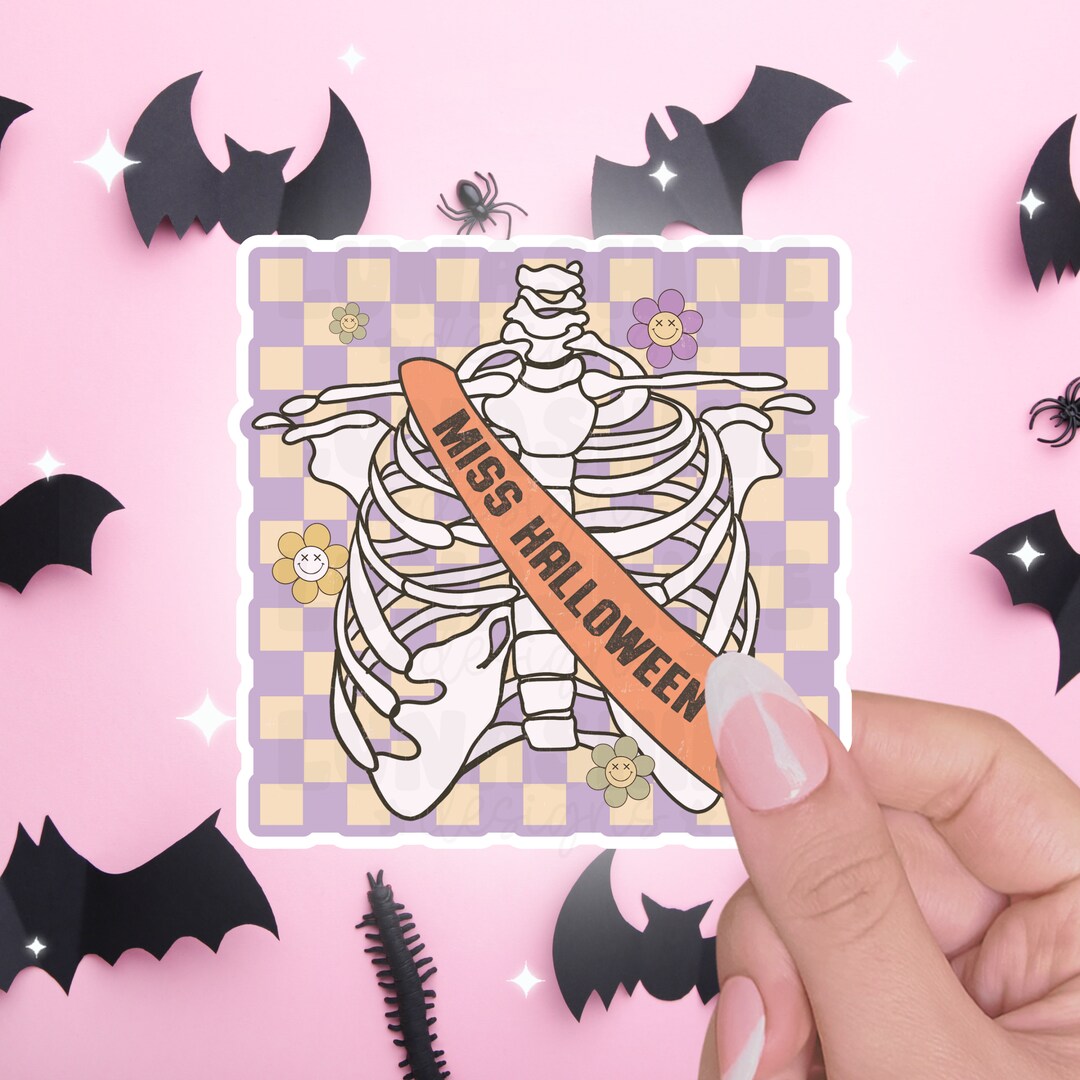 Miss Halloween Skeleton Rib Cage Halloween Pastel Goth - Etsy