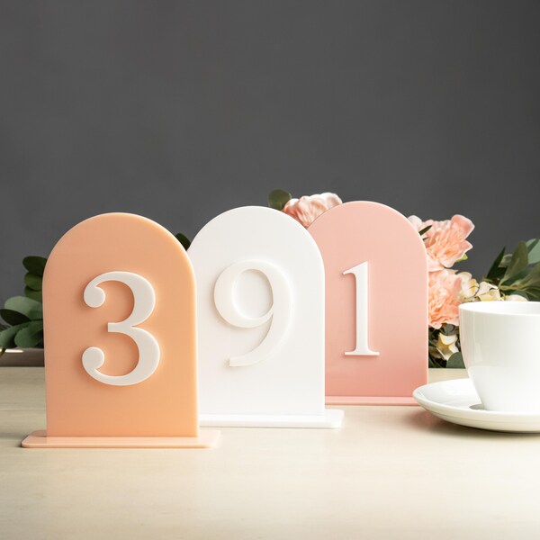 Acrylic Numbers - Etsy
