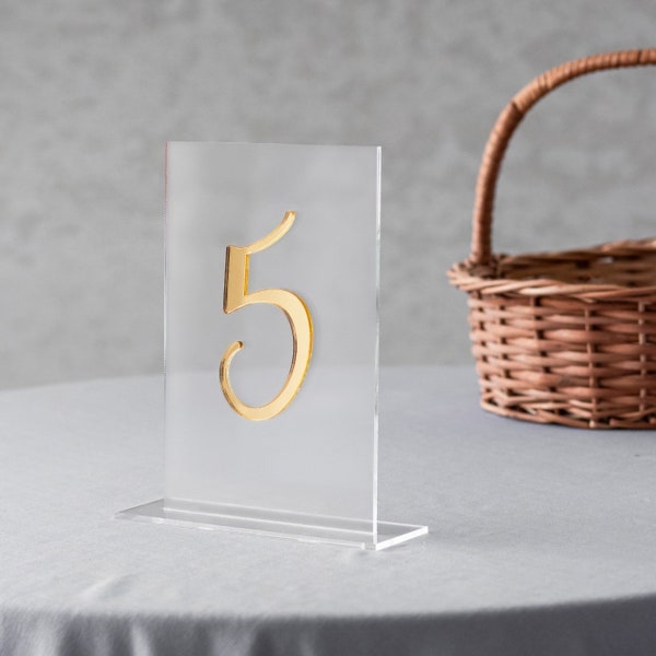 Gold Table Numbers - Etsy