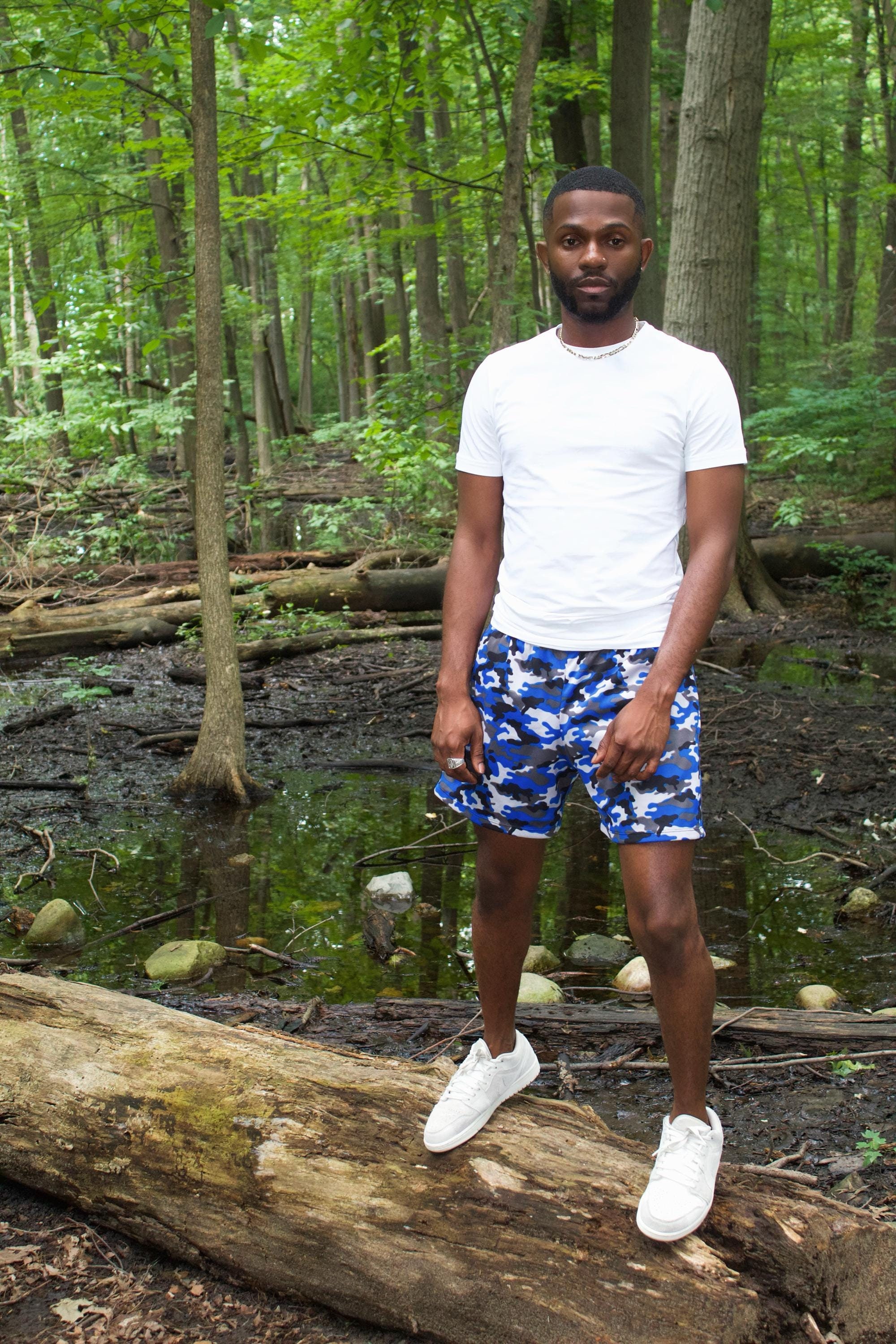 Camo Athletic Shorts for Men - Perfect for Workouts, Fishing Trips, and ...