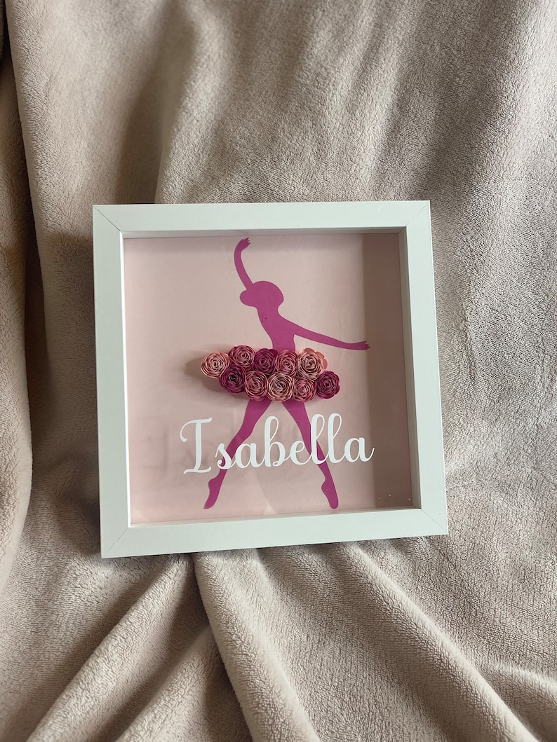 Dance Shadow Box, Ballerina Flower Shadow Box, Dancer Shadow Box - Etsy