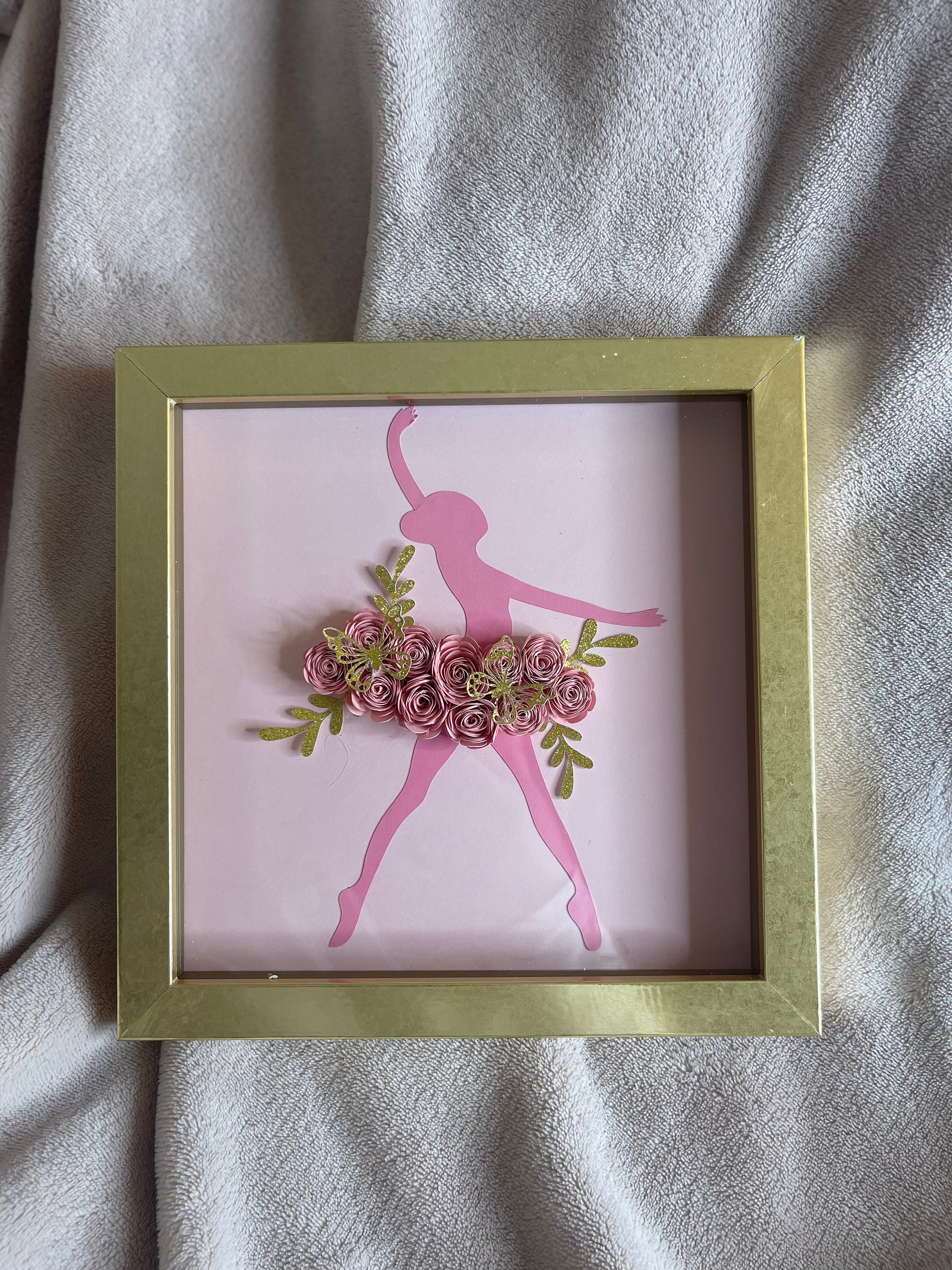 Dance Shadow Box, Ballerina Flower Shadow Box, Dancer Shadow Box - Etsy