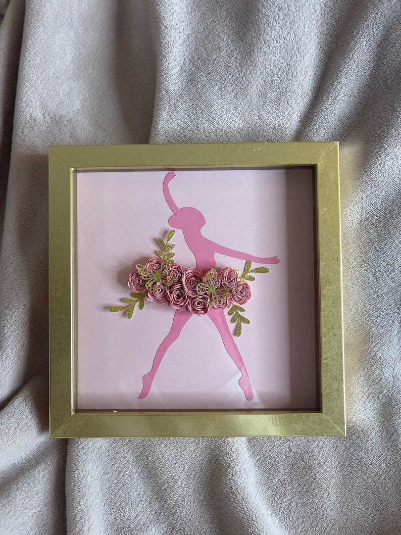 Dance Shadow Box, Ballerina Flower Shadow Box, Dancer Shadow Box - Etsy
