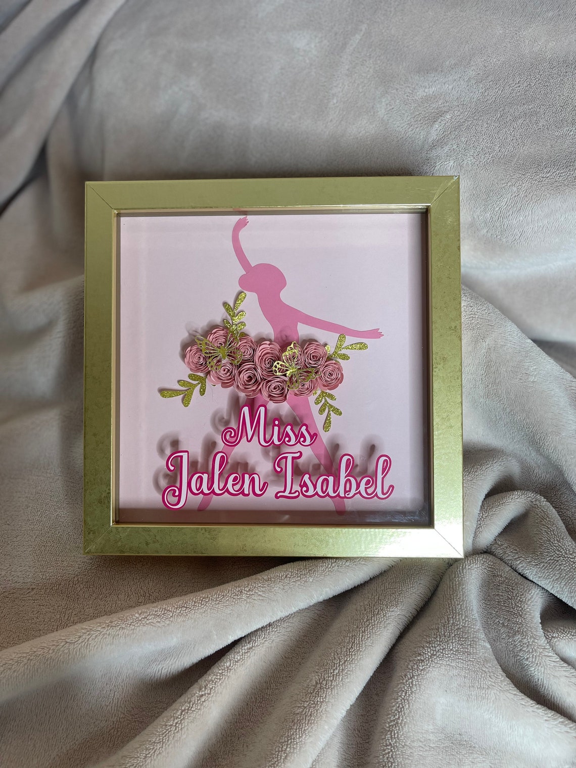 Dance Shadow Box, Ballerina Flower Shadow Box, Dancer Shadow Box - Etsy
