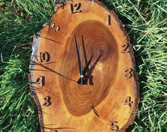 Wood Slice Clock - Etsy
