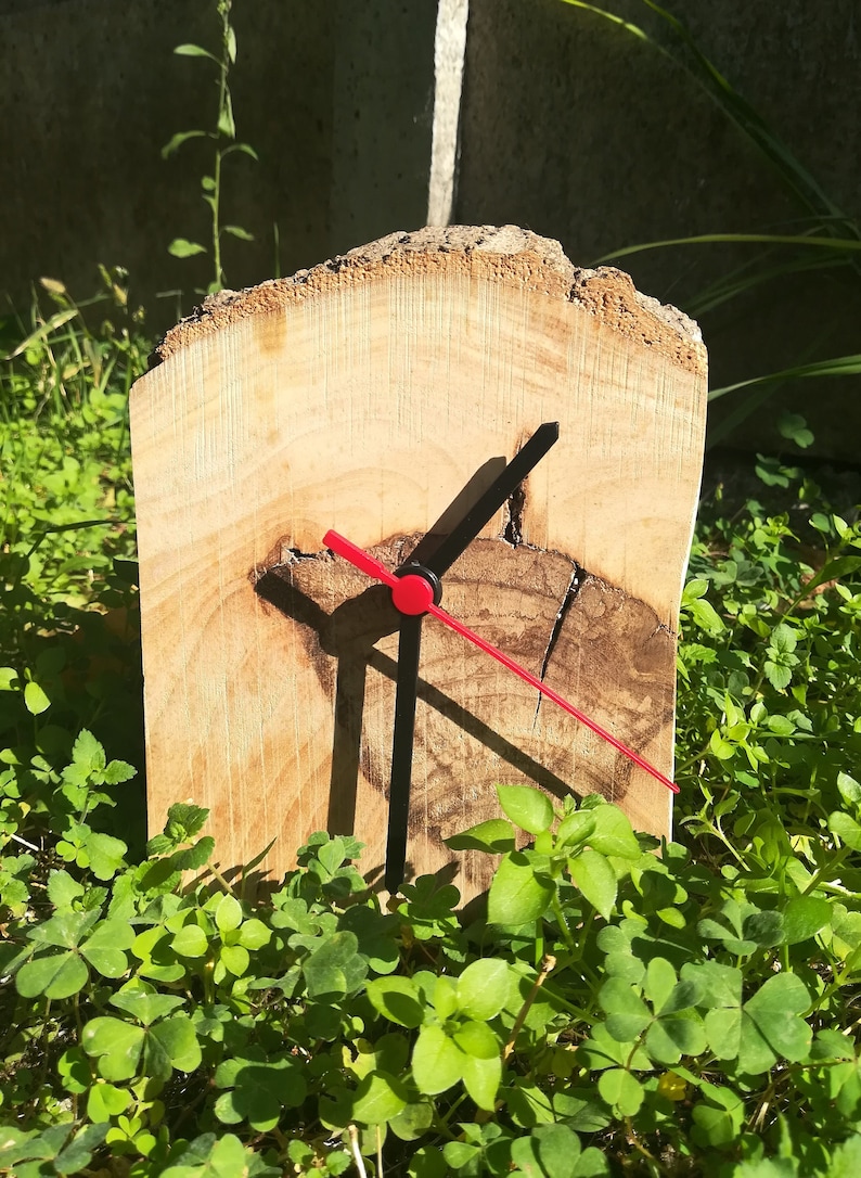 Handmade Wooden Clock, Wood Clock, Ash Tree, Analog, Home & Living - Etsy