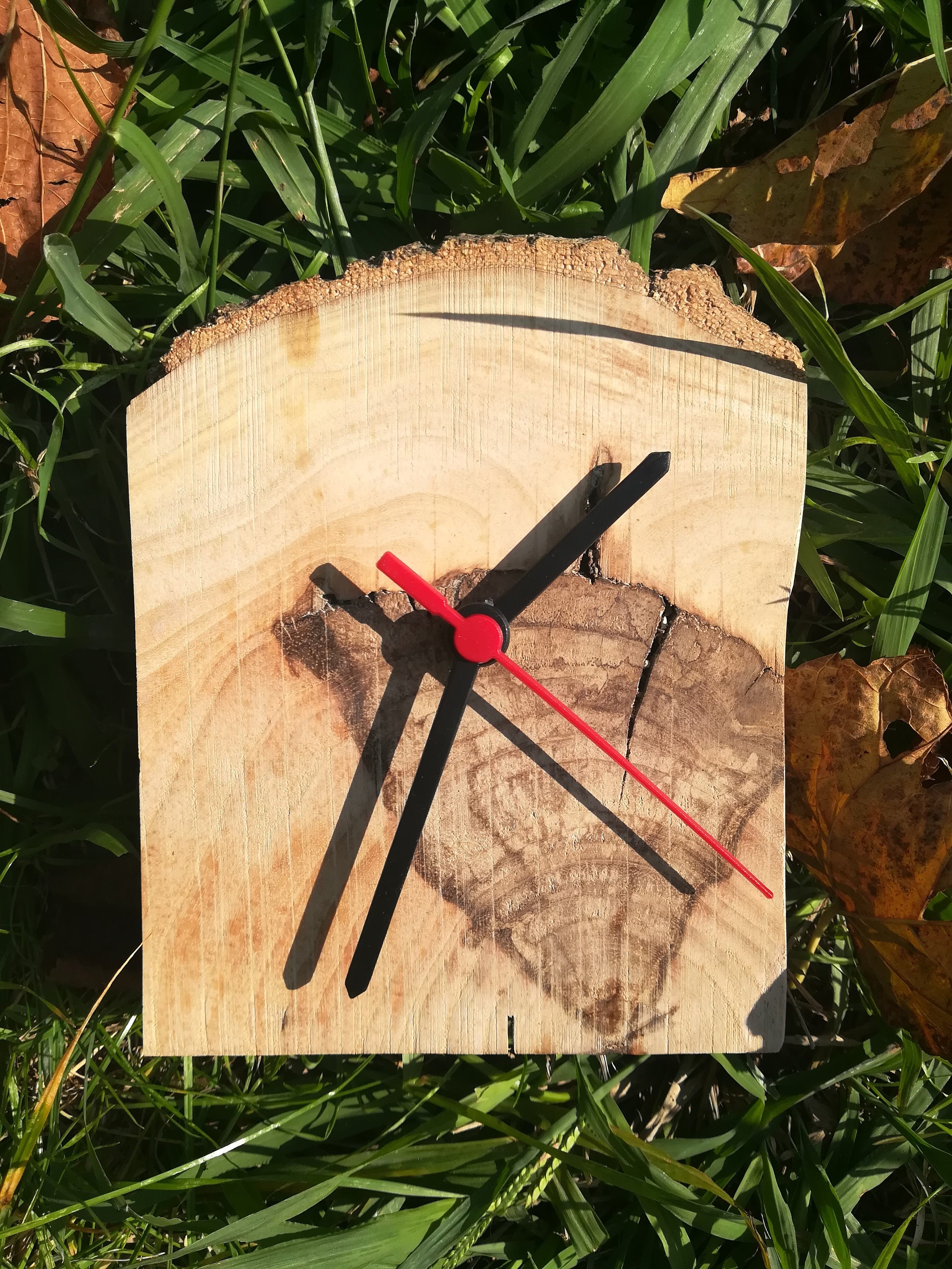 Handmade Wooden Clock, Wood Clock, Ash Tree, Analog, Home & Living - Etsy