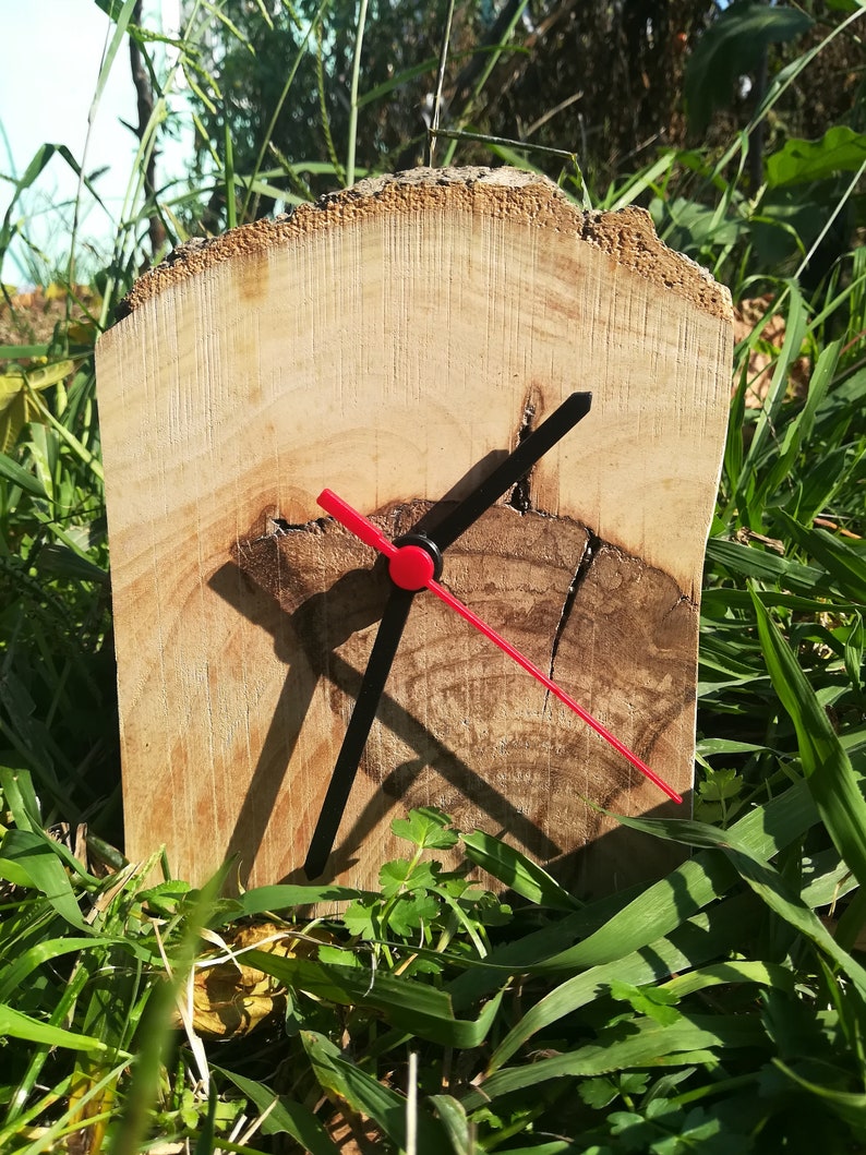 Handmade Wooden Clock, Wood Clock, Ash Tree, Analog, Home & Living - Etsy