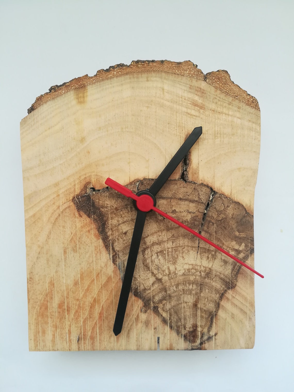Handmade Wooden Clock, Wood Clock, Ash Tree, Analog, Home & Living - Etsy