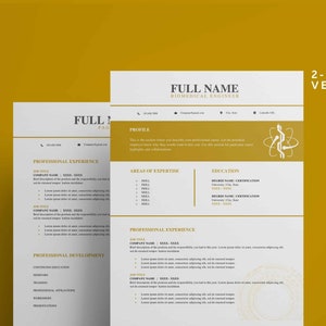 Biomedical Engineer Resume Template - Etsy