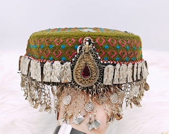 Afghan Mathapati Cap, Halima Sultan Cap, Afghan Women Cap, Afghani Head ...