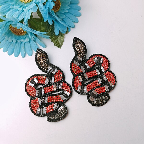 Snake Earrings - Etsy