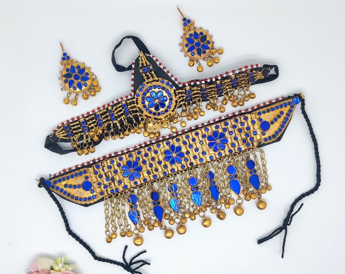 Afghan Golden Jewelry Afghan Jewelry Set Afghan Necklace - Etsy