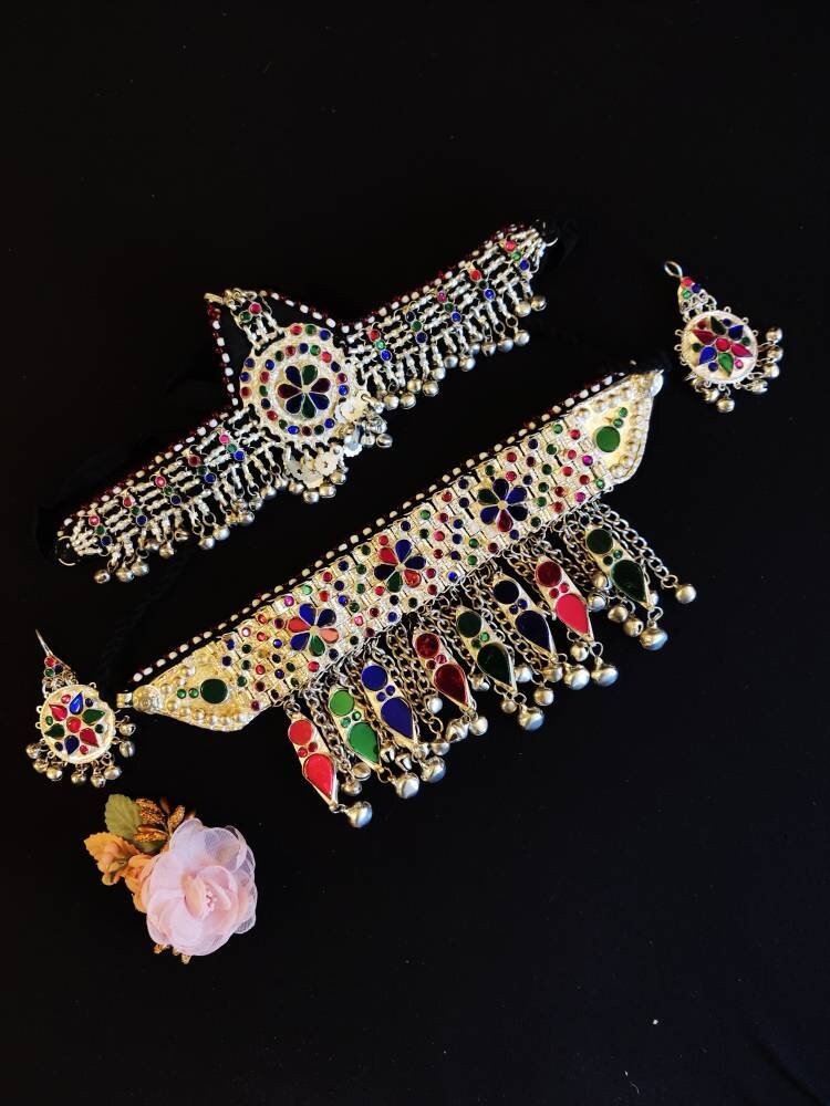 Afghan Jewelry Afghan Silver Jewelry Set Afghan Necklace - Etsy