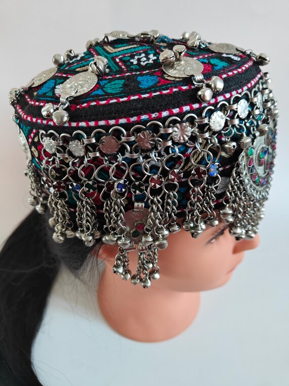 Afghan Halima Sultan Cap Traditional Belly Dance Hat … - Gem