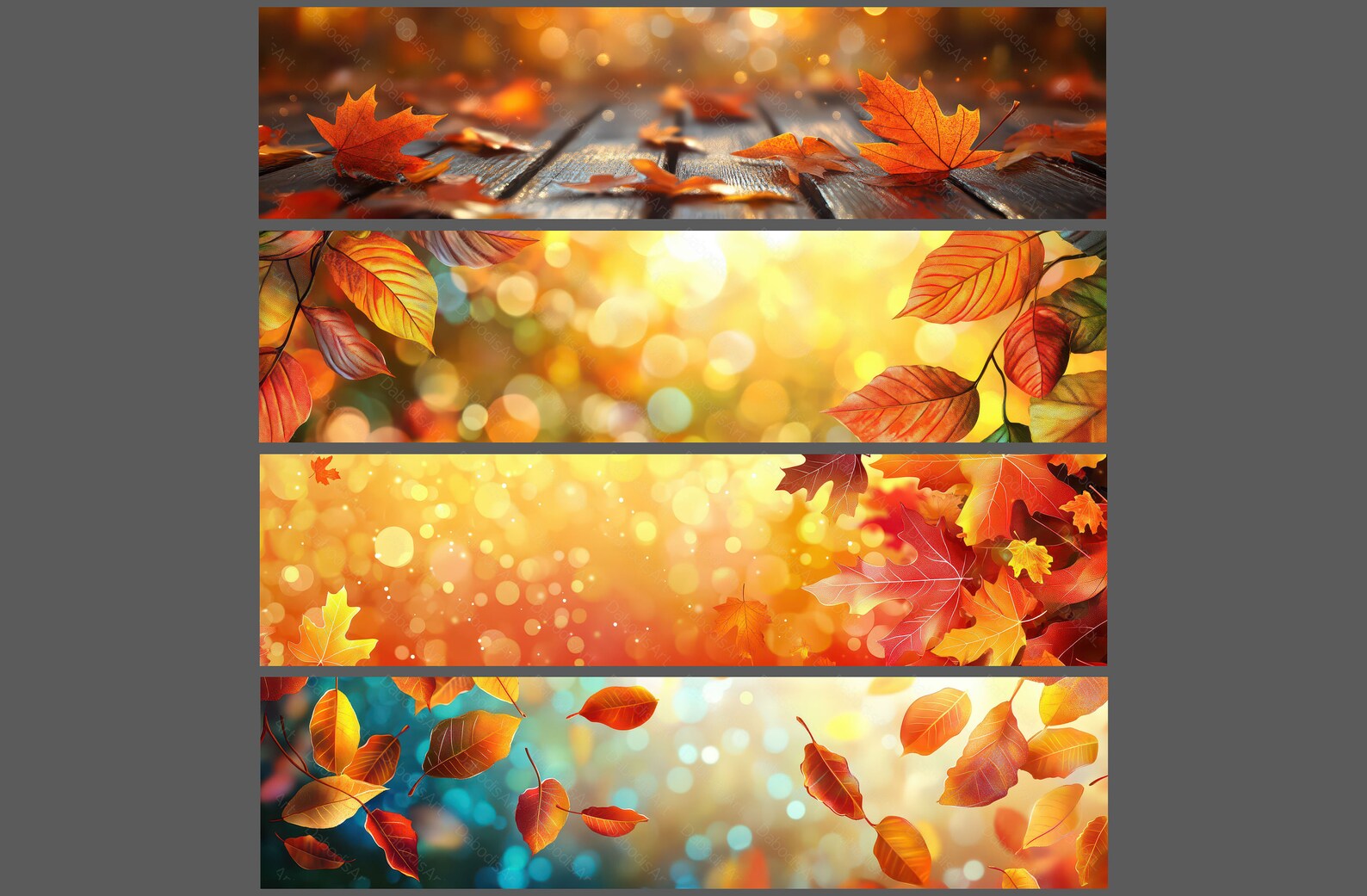 85 Autumn Foliage Nature Banners. Modern Design. Forest Landscape ...