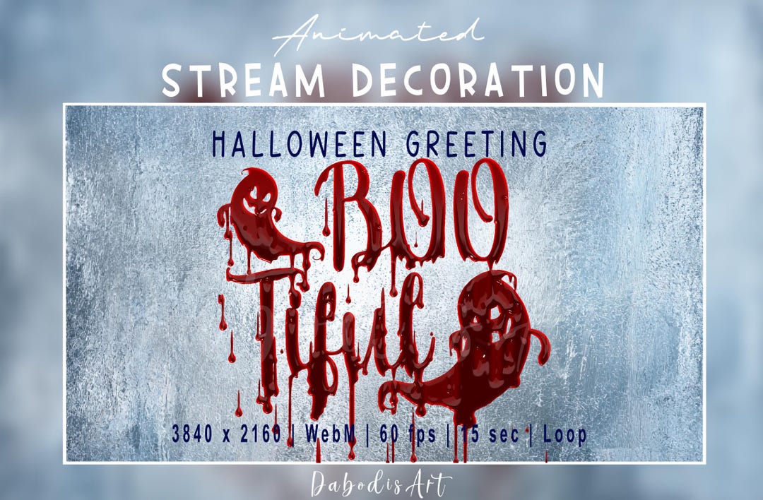 Animated Dripping Blood. 4K. Halloween Greeting Blood Drops. Boo-tiful ...