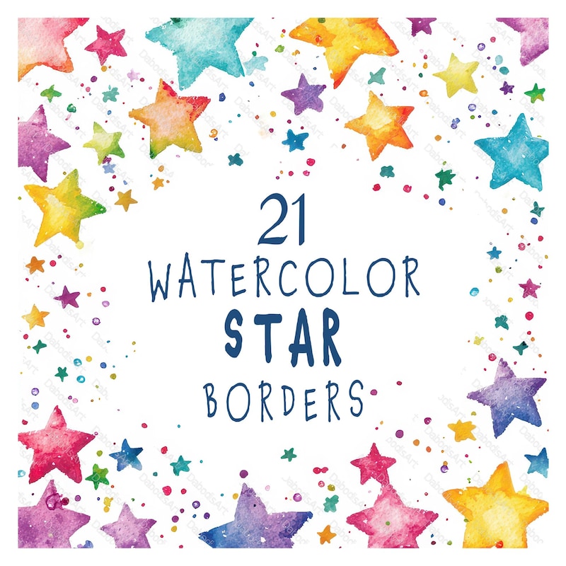Stars Watercolor - Etsy