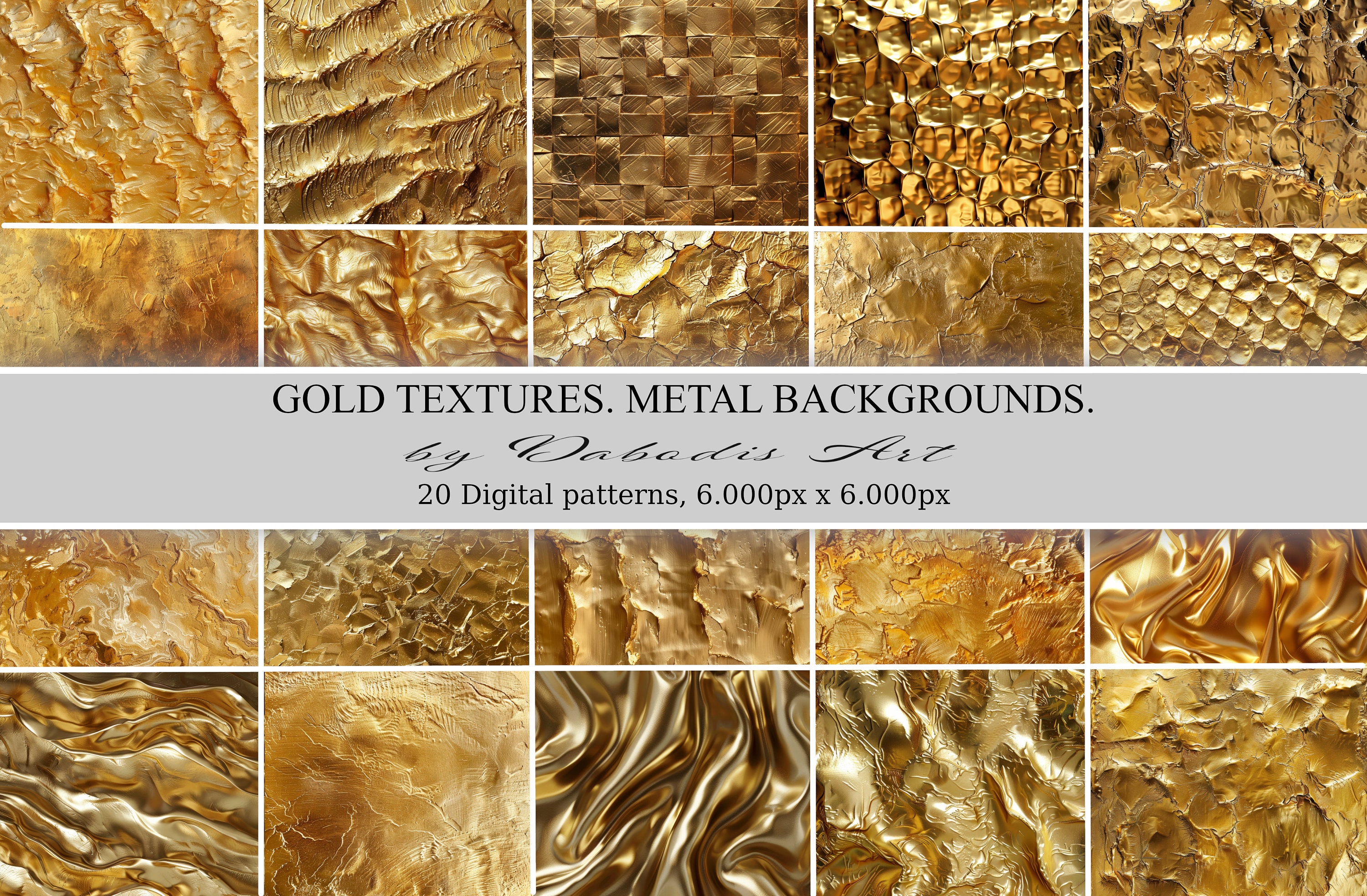 20 Gold Textures. Metal Background Clipart. Golden Digital Paper. Commercial Use. - Etsy