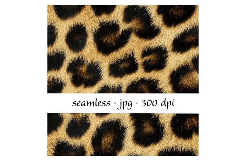 10 Seamless Leopard Fur Textures. Snow Leopard Fur. Natural Animal Fur ...