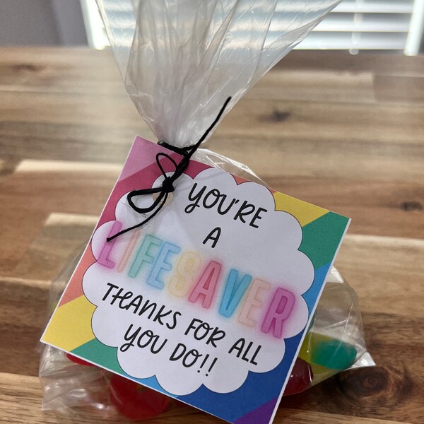 Teacher Appreciation Lifesaver - Etsy