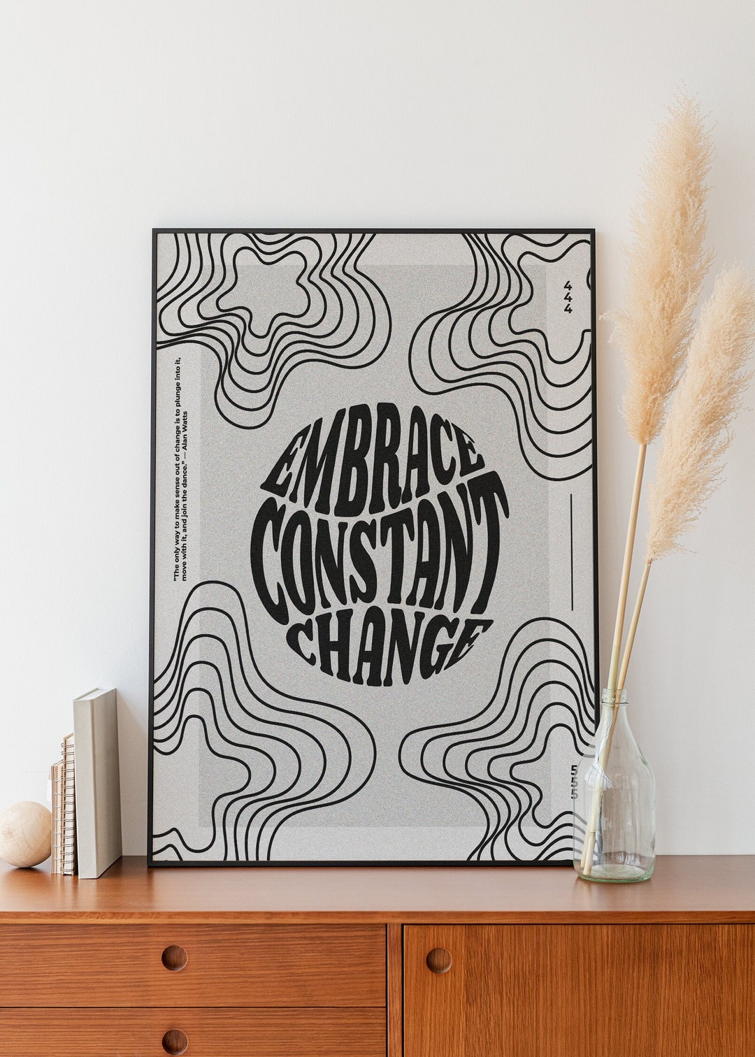 EMBRACE CONSTANT CHANGE Wall Art Digital Download Typography Poster Art ...