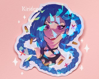 Jinx Vinyl Sticker 3 Variations Arcane Sticker Hey Chuck - Etsy