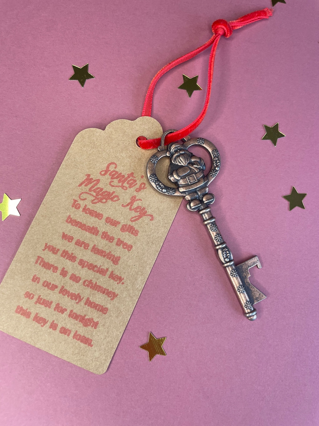 Santas Magic Key// Father Christmas Magic Key, Metal Christmas Key ...