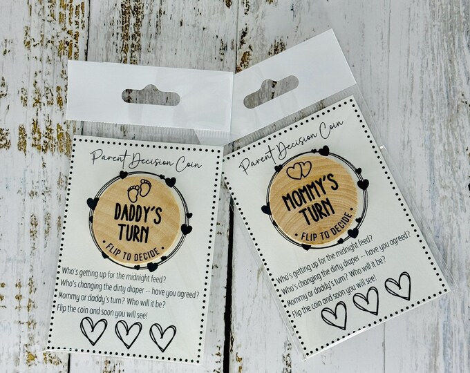 New Parent Decision Coin | Baby Shower Gift | Parent Decision Coin ...
