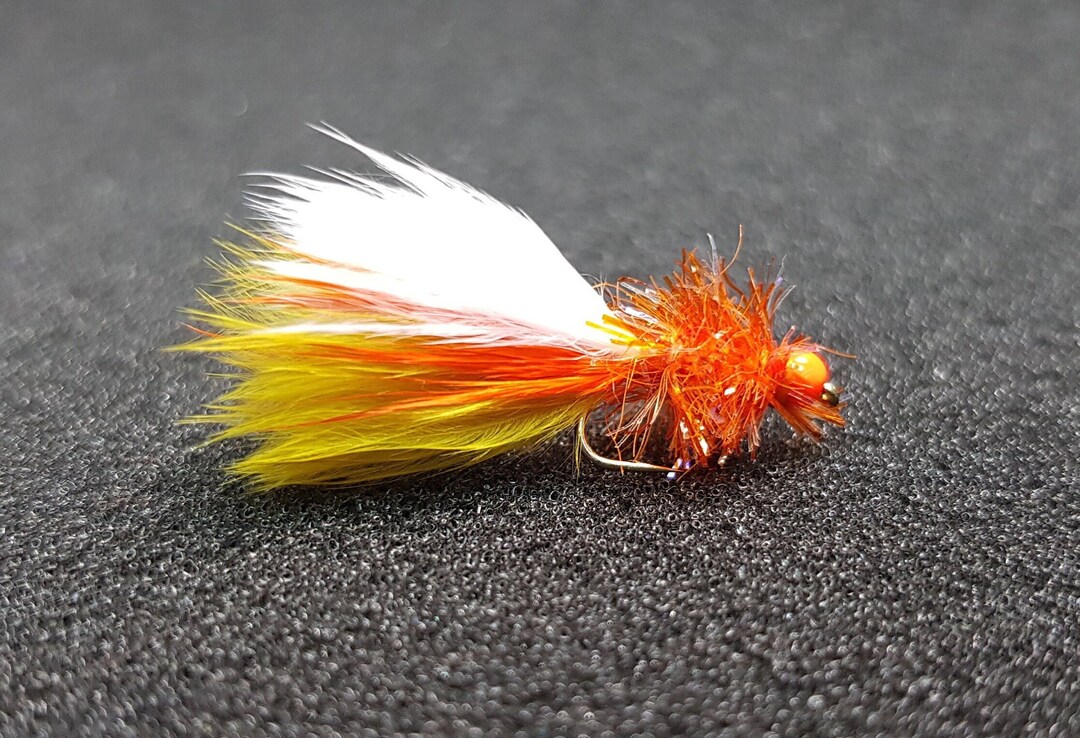 Orange Hot Head Consett Budgie Lures. Trout Lure Streamers - Etsy UK
