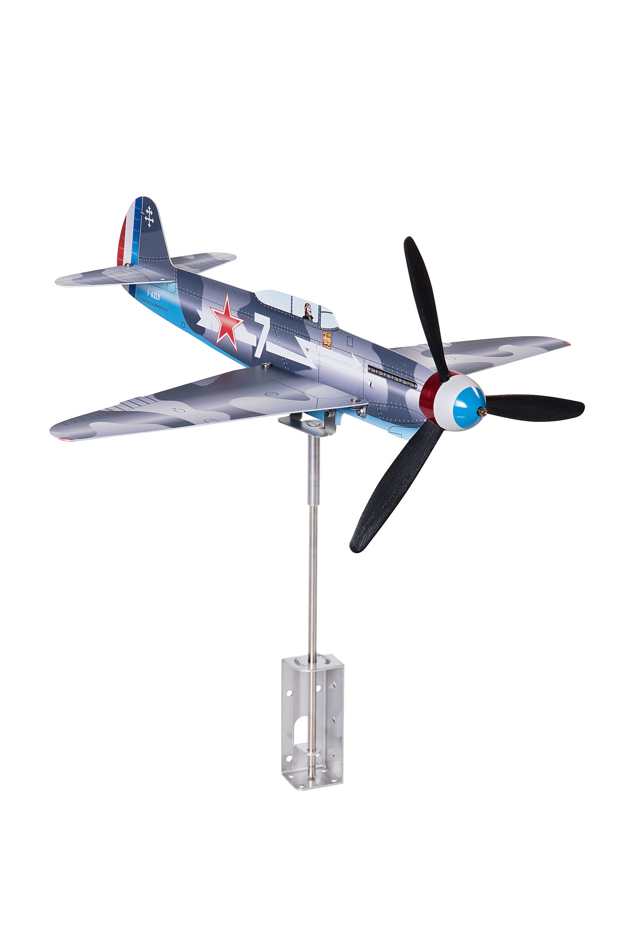 WWII Soviet Yak Fighter Aircraft Airplane Stainless Steel Weathervane ...