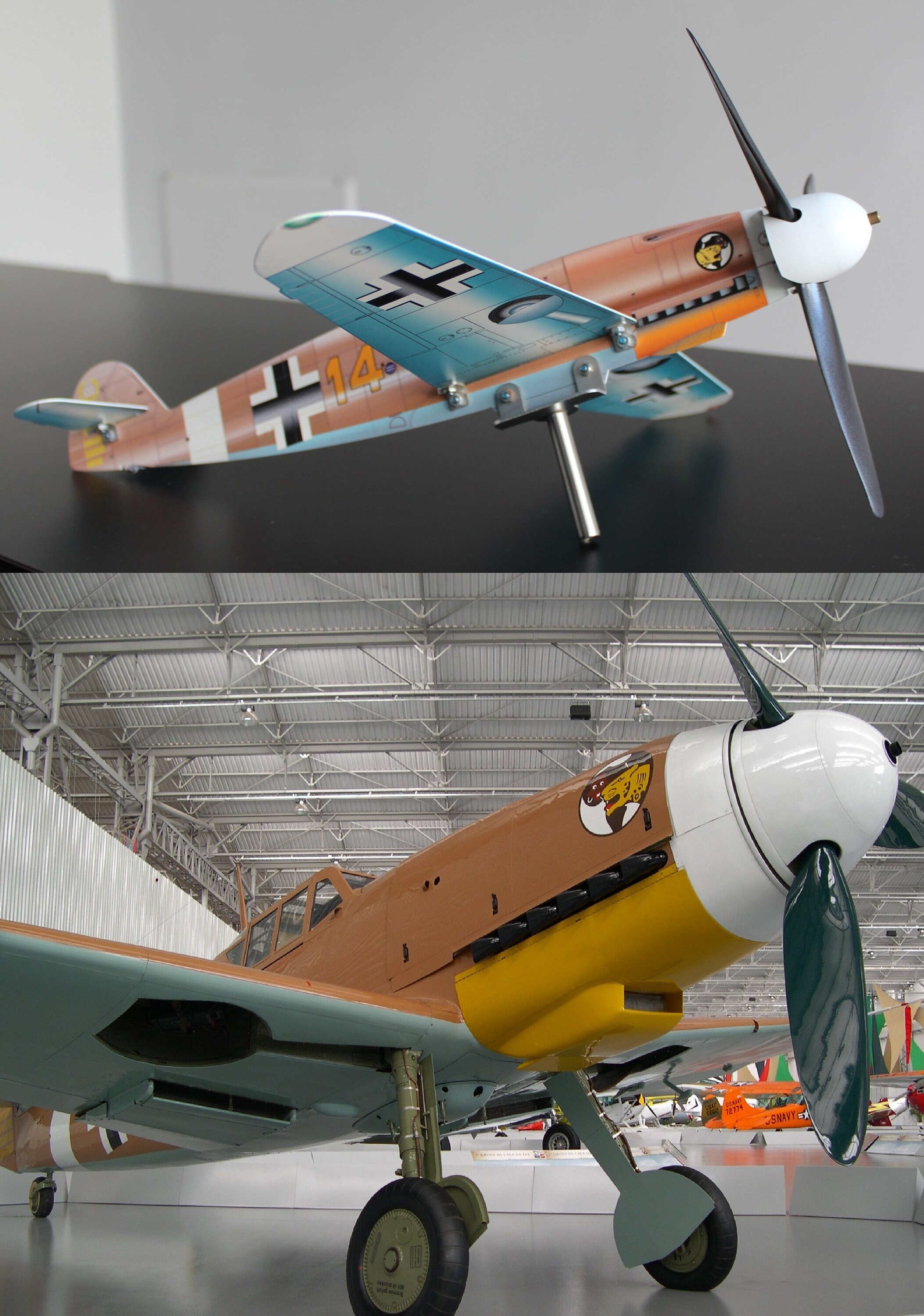 Bf109f Weathervane & Spinner, Stainless Steel WWII Fighter Airplane ...