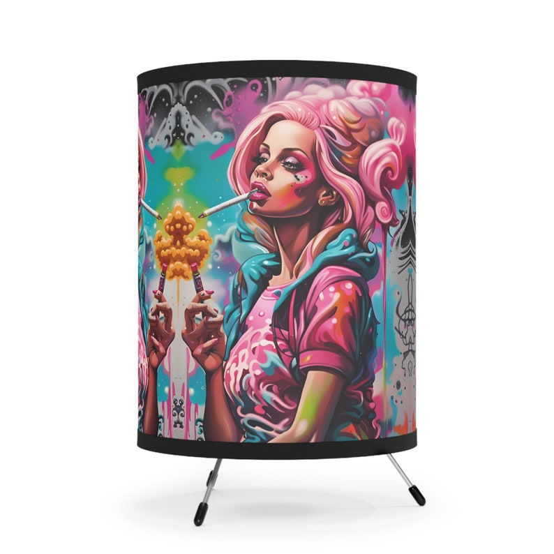 420 Bratz Tripod Lamp With High-res Printed Shade USCA Plug - Etsy