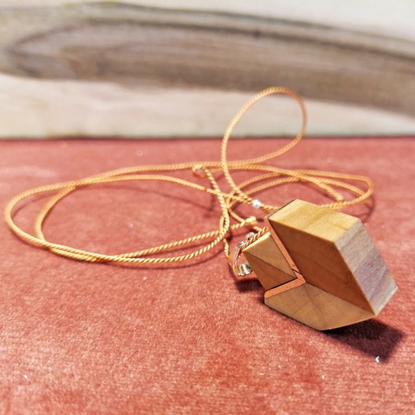 Wood Geometric Pendant Light - Etsy