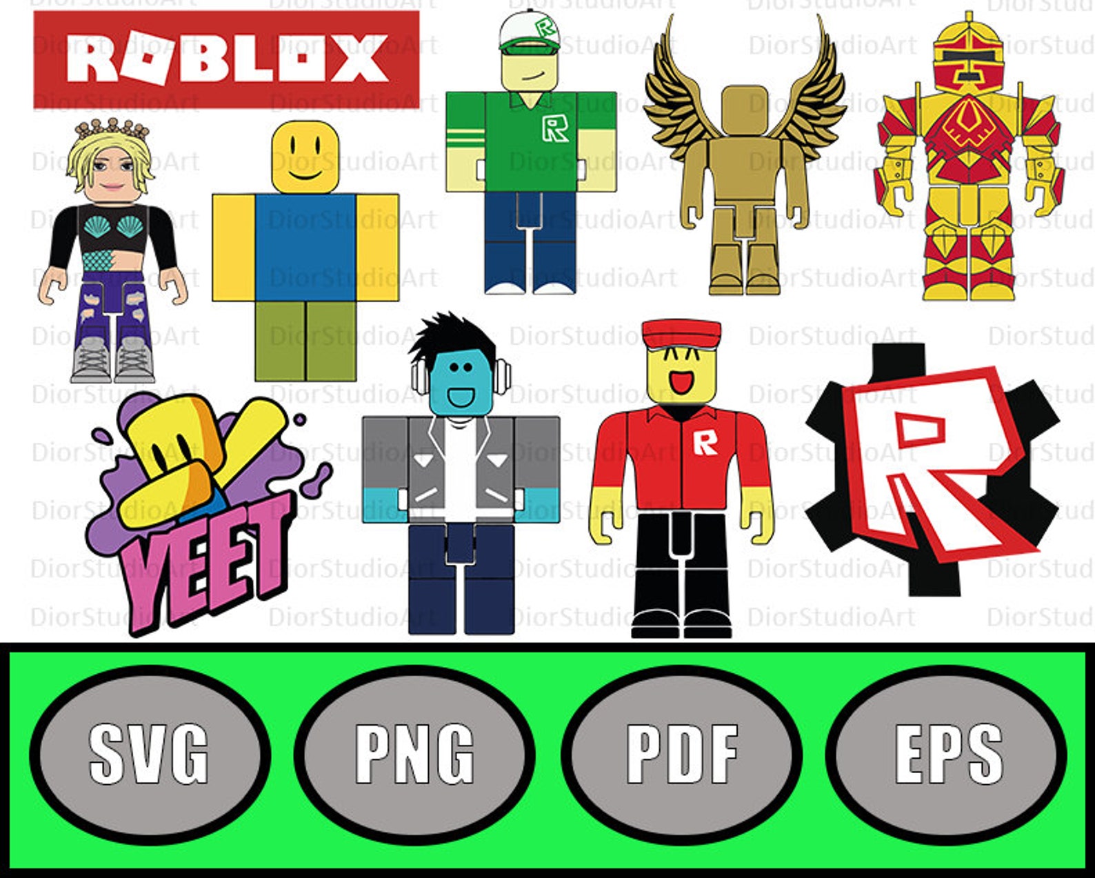 Roblox Bundle Svg Vector Roblox Cutfile Roblox Clipart Etsy | My XXX ...